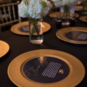 Printed Sample or Sets of 50 Custom Printed Gold & White | Etsy