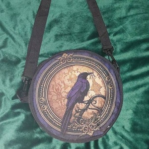 Koson Crow Hooded Cloak Outerwear Overcoat Raven Woodblock Print Fleece ...