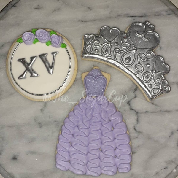 Wedding Dress #4 Bridesmaid Quinceanera Prom Formal Cookie Cutter or ...
