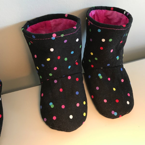 Baby Boots Sewing Pattern | Lined Soft Slippers, PDF Tutorial (digital ...