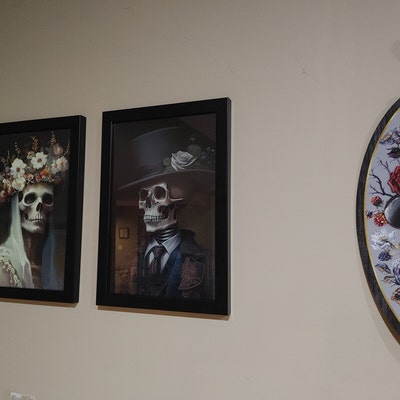 Botanical Dragon, Dark Cottagecore Wall Art, Gothic Home Decor, Moody ...