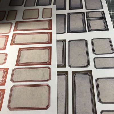 Vintage Style Plain Labels DIGI19 48 - Etsy