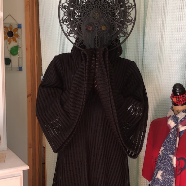 Intergalactic Black Druid Robe- Shaman Ceremony Clothing- Post ...
