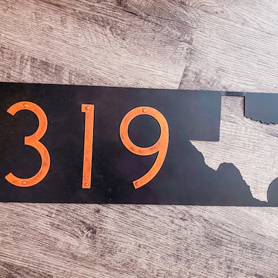 Texas House Number / House Number / Home Number / Address - Etsy