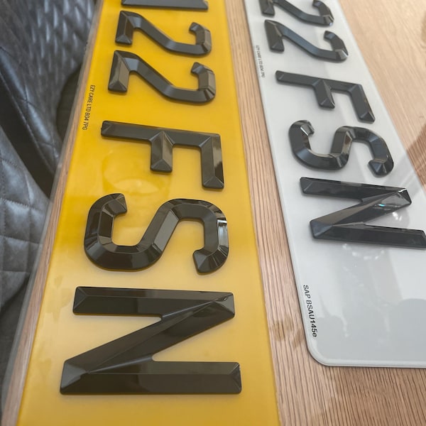 UK Road Legal 4D Car Registration Number Plates Mot (PREMIUM) DVLA ...