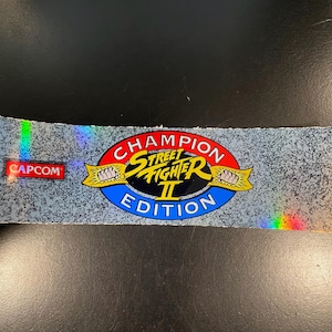 Tekken 4 Arcade Logo Sticker 2x4.5” Glossy Decal Holographic Rainbow ...