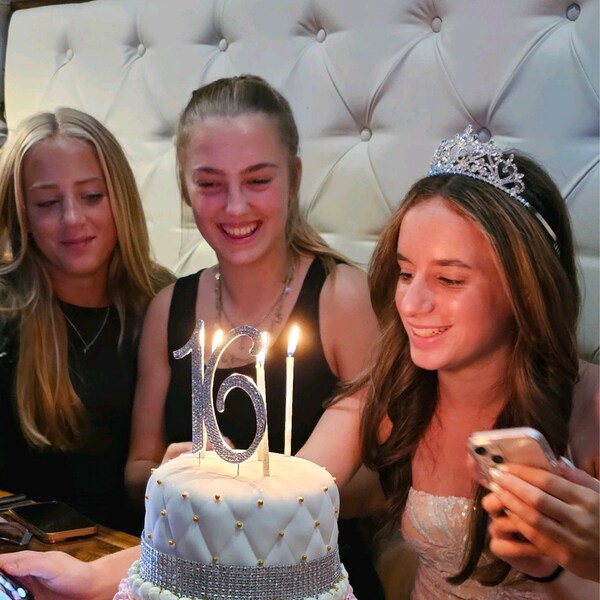 16 Birthday Cake Topper - SILVER 16th Birthday Party Decoration Ideas ...