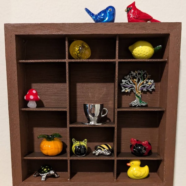 Wooden Curiosity Cabinet Printer Tray Letterbox Display, Rock Display ...