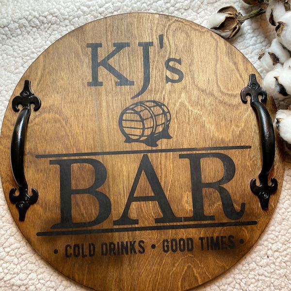 Bar SVG, Family Name Cut File, Round Bar Sign Svg, Established Sign Svg ...