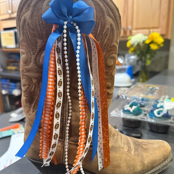 South Carolina College Gameday Boot Bows | Orange and Purple Boot Bows ...