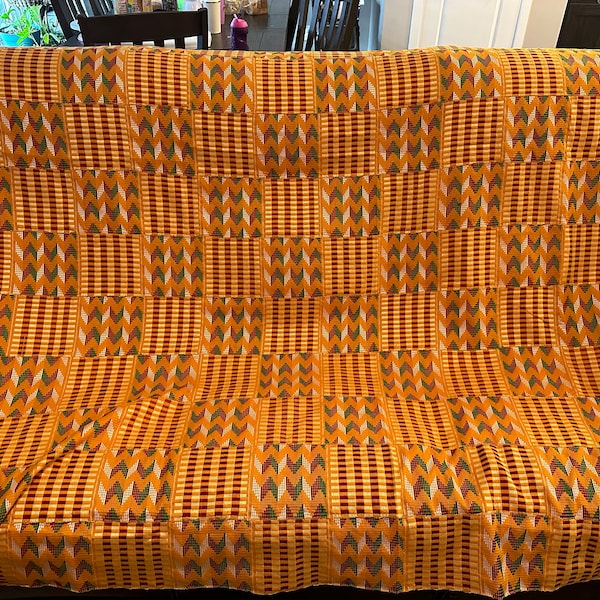 Ghana Handwoven Kente Fabric/kente Cloth Called Fatia Fata Nkrumah - Etsy