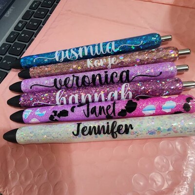 Glitter GEL Pens Inkjoy Gel Pens 0.7 Personalized Inkjoy Custom Epoxy ...