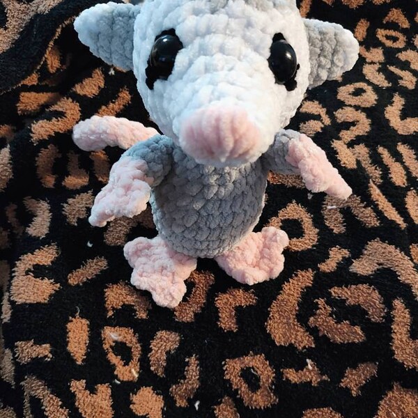 PATTERN: Plush Polly the Possum Pattern - Amigurumi Chunky Possum ...