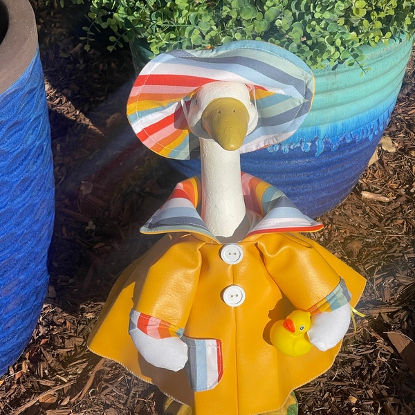 Goose Clothes and More: Gary Goose Needed a Yellow Slicker Goose Outfit ...