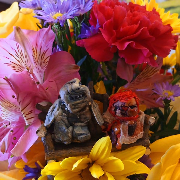 Rocklin, Handmade Rock Goblin Creature Whimsical Stone Art. - Etsy