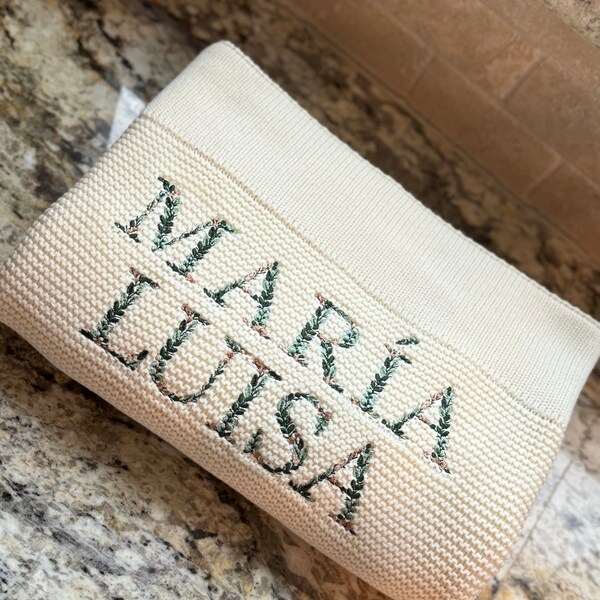 New Mom Gift Maternity Custom Baby Name Blanket Pregnant Sister Gift ...
