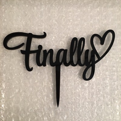 Finally Cake Topper,wedding Cake Topper,custom Cake Topper,personalized ...