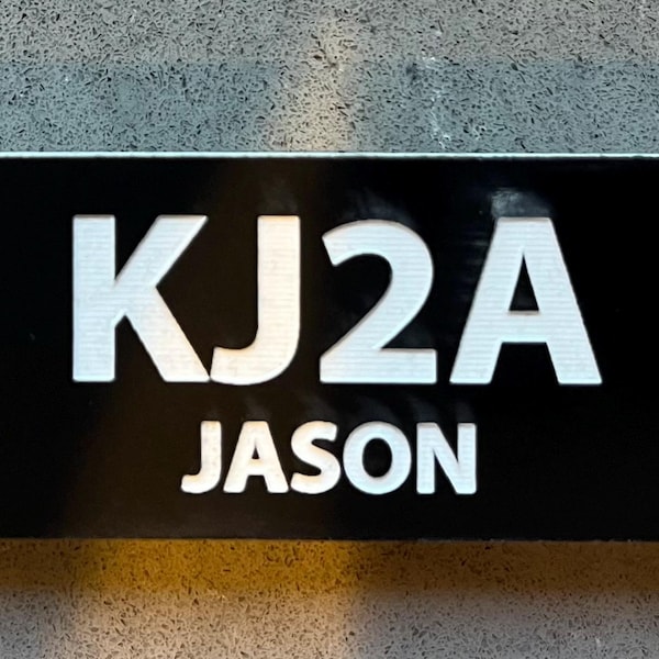 Custom Call Sign Sticker for Baofeng UV-5R | Laser Engraved Ham Radio ...