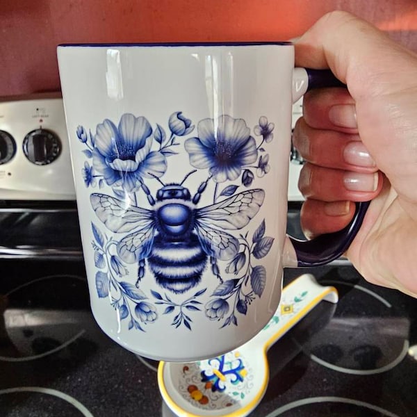 Delft Blue Macaron, Delft Blue Tile, Tile, Delft Blue Tiles, Delft Blue ...