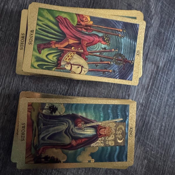 Dark Tarot Deck, Stars Tarot Cards With Guidebook, Rider Waite Tarot ...