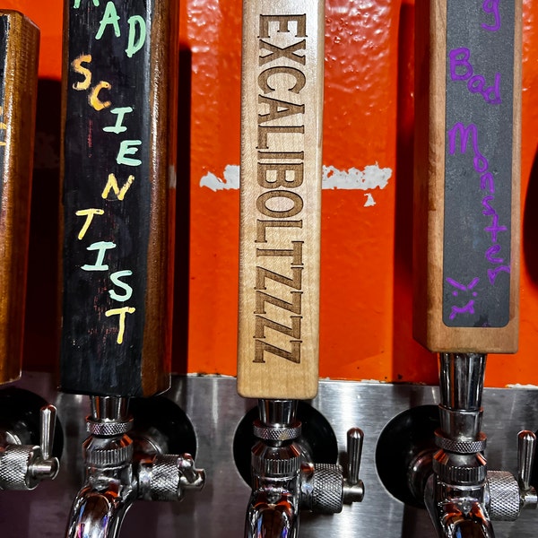 Wooden Tap Handle - Beer Tap Handle - Keg Tap Handle - Home Bar ...