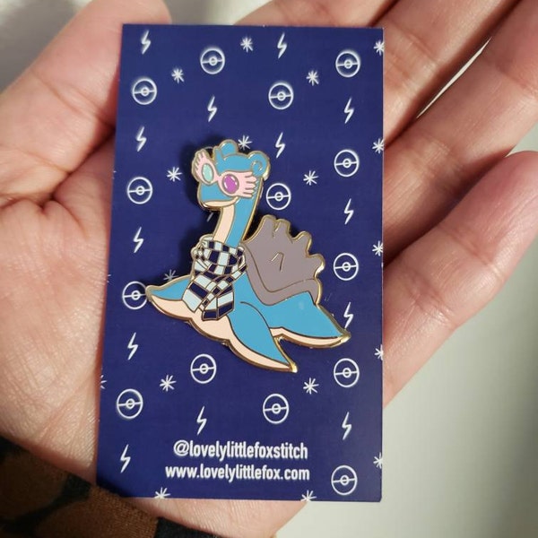 Lapras Enamel Pin - Lapras Pin - Fantasy Pin - Lovegood Pin - Pokemon ...