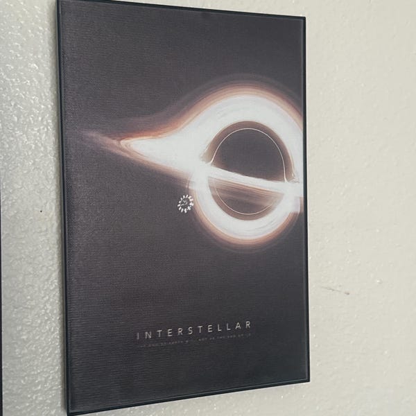Interstellar Movie Poster, Canvas Print, Wall Art Canvas Painting ...