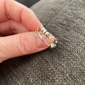 Fidget Ring Gold Fidget Ring Adjustable Spinner Ring Dainty - Etsy