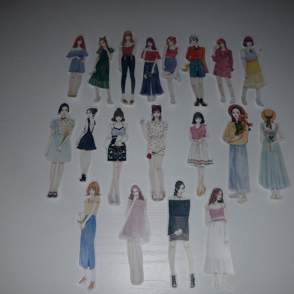 Fashion Girl Stickers | Modern Girls Street Style Dress Street Style ...