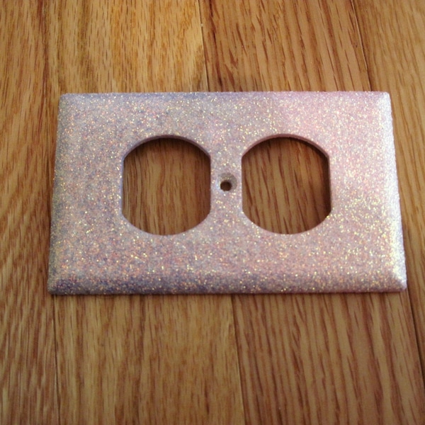 Light Purple Glitter Iced Lavender Light Switch & Outlet Covers Rustic ...