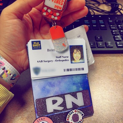 The Original UFO Alien Trex Dinosaur Abduction Retractable Badge Reel ...