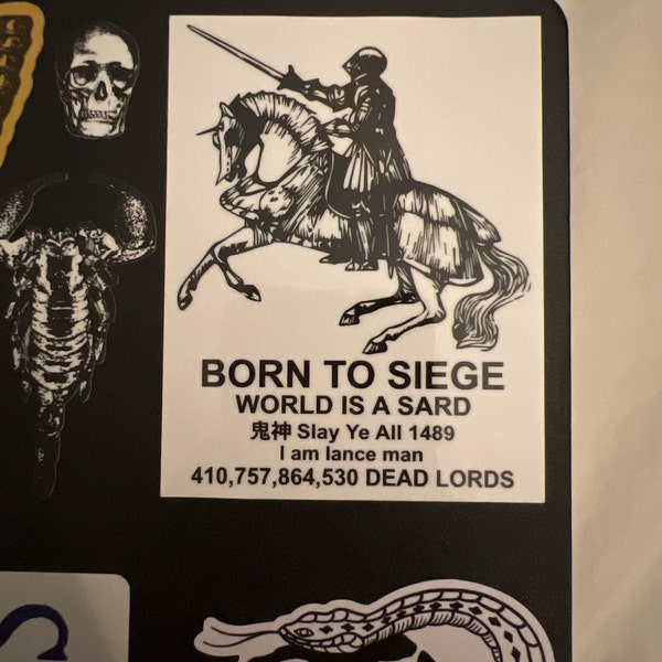Born to Siege Sticker - Etsy