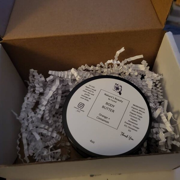 ORGANIC BODY BUTTER Whipped Organic Shea Butter Body Butter for Mom ...