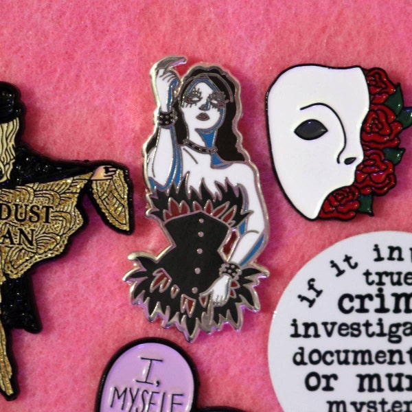 Repo the Genetic Opera Enamel Pin, Horror Movie Pin, Goth Lapel Pin ...