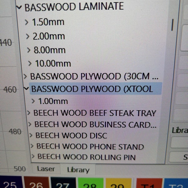 Xtool Laser Lightburn Materials Libraries - All Xtool Lasers - 5 Watt ...