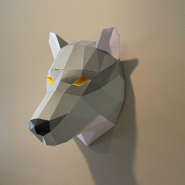 Papercraft Cheval geometrique en kit Geometric Papercraft horse Kit DIY ...