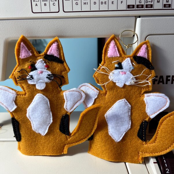 Custom Cat Felt Finger Puppet Made to Look Like YOUR CAT - Etsy