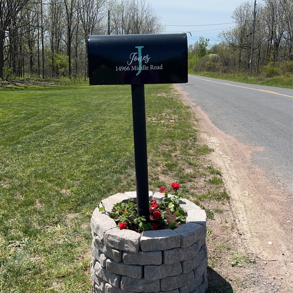 Mailbox Decal Personalized Name and Address Vinyl Decal Family Name and ...