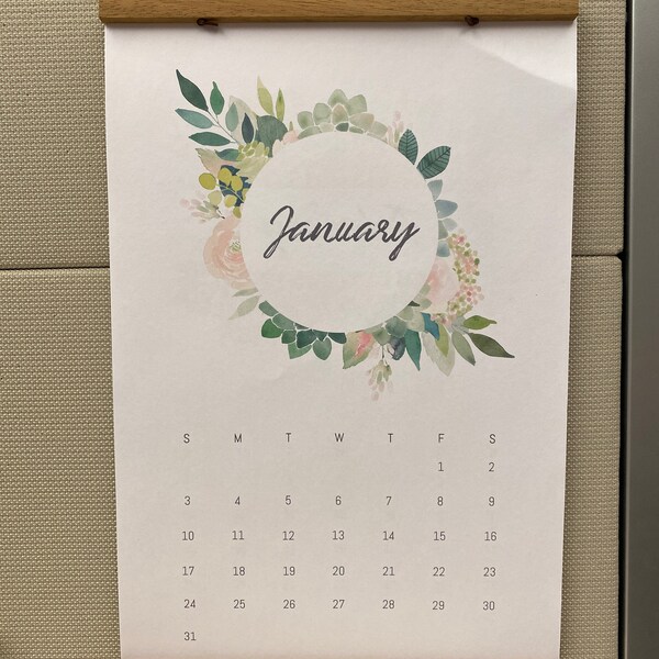 Perpetual Calendar | Perpetual Birthday Wall Calendar 11x17 - Etsy