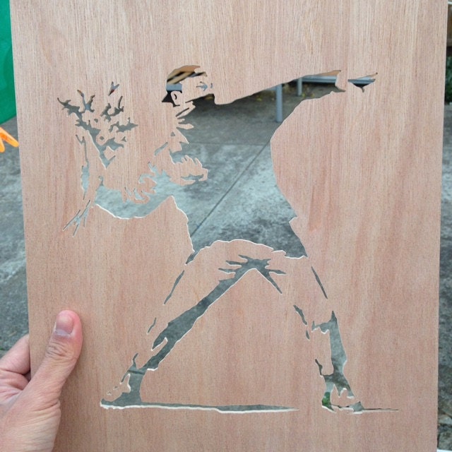 Banksy Punk Winston Churchill Stencil | Etsy