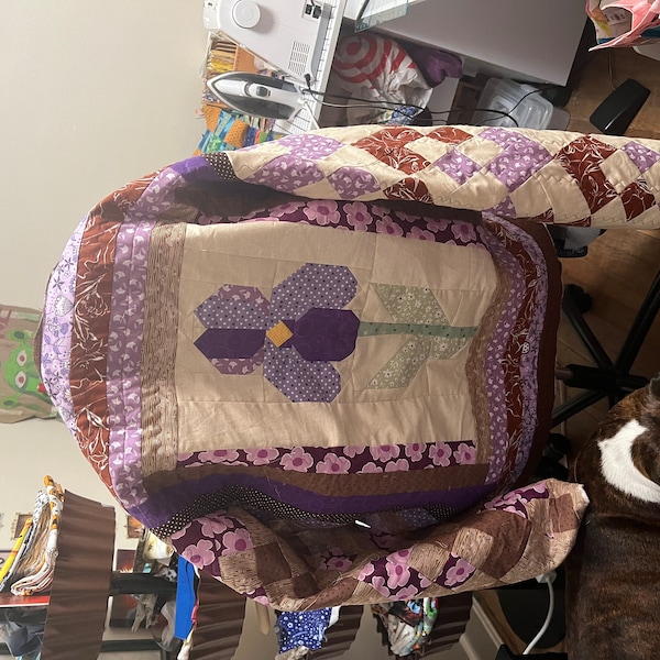 Shelly's Iris Quilt Block Pattern Spring Flower Garden PDF ...