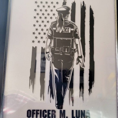 US Police Lady Svg US Blue Thin Line Svg US Police Woman Svg Police ...