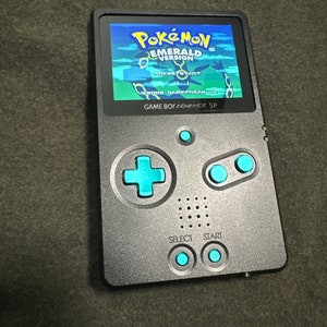 Black on Black Boxy Pixel Metal Gameboy Advance GBA Unhinged SP ...