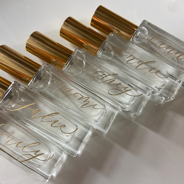 Engraved Perfume Bottle | Bridesmaid Gift | Custom Gift | Gifts for Her ...