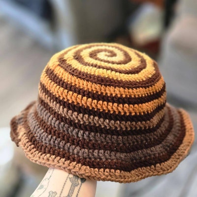 Spiral Bucket Hat Crochet Pattern NOT PHYSICAL PRODUCT - Etsy