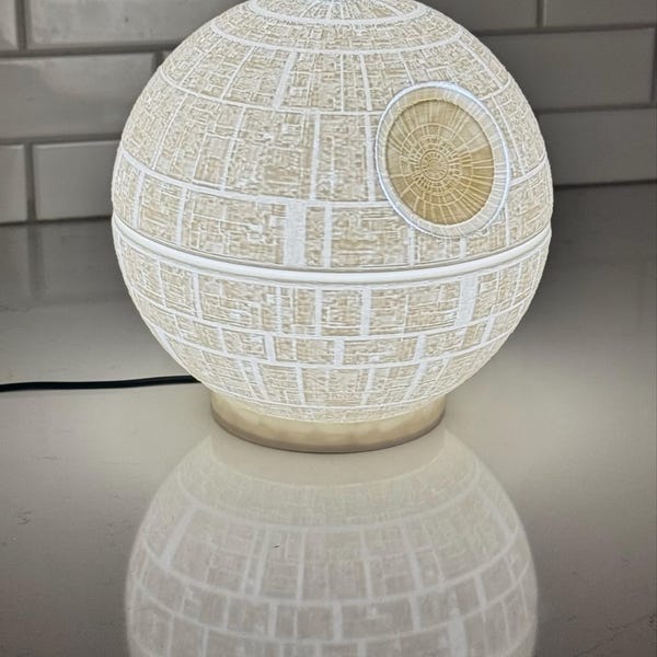 Illuminate Your Space With a 3D Printed Death Star Lamp - Perfect for ...
