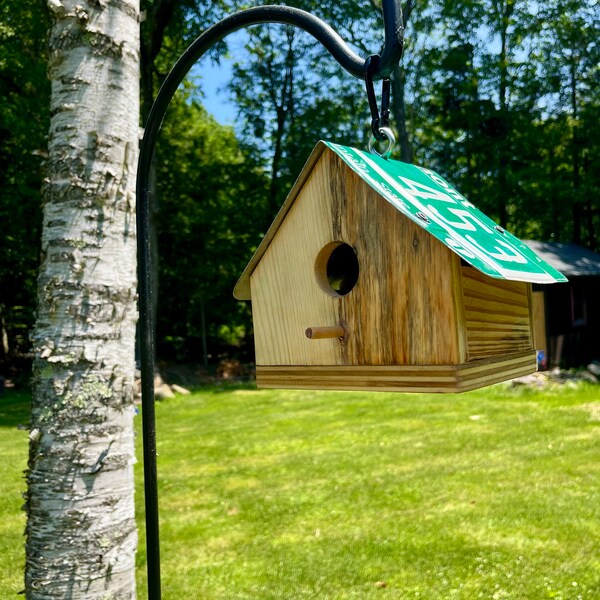 Hanging License Plate Birdhouse - Etsy
