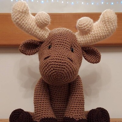 Moose Crochet Pattern, Crochet Moose, Moose Tutorial, Amigurumi ...