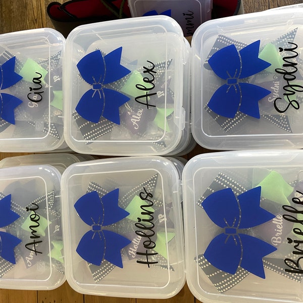 Personalized Cheer Bow Case, Cheerleader Bow Case, Cheer Bow Box, Cheer ...