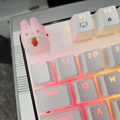 Sparkly Watermelon Pudding Artisan Resin Keycaps, Cute ESC Keys for ...